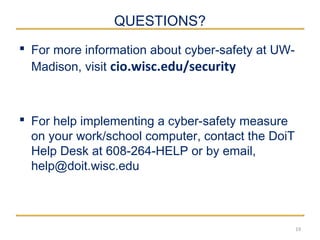 Computer Security Basics for UW-Madison Emeritus Faculty and Staff | PPT