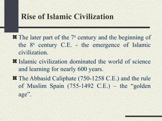 Muslim Civilization Powerpoint
