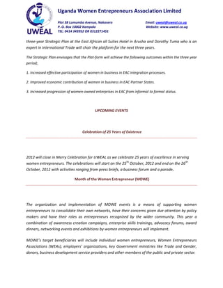 Uweal to date | PDF | Non-Profit Organizations | Industries