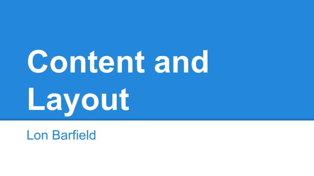 separating content and layout, HTML CSS and some web history | PPT separating content and layout, HTML CSS and some web history | PPT