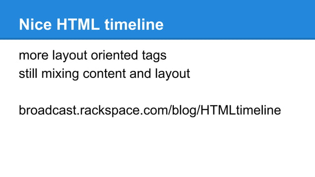 Separating Content And Layout Html Css And Some Web History Pdf Web Design And Html Internet