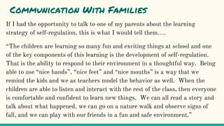 Self-Regulation, Guiding Young Children | PPTX