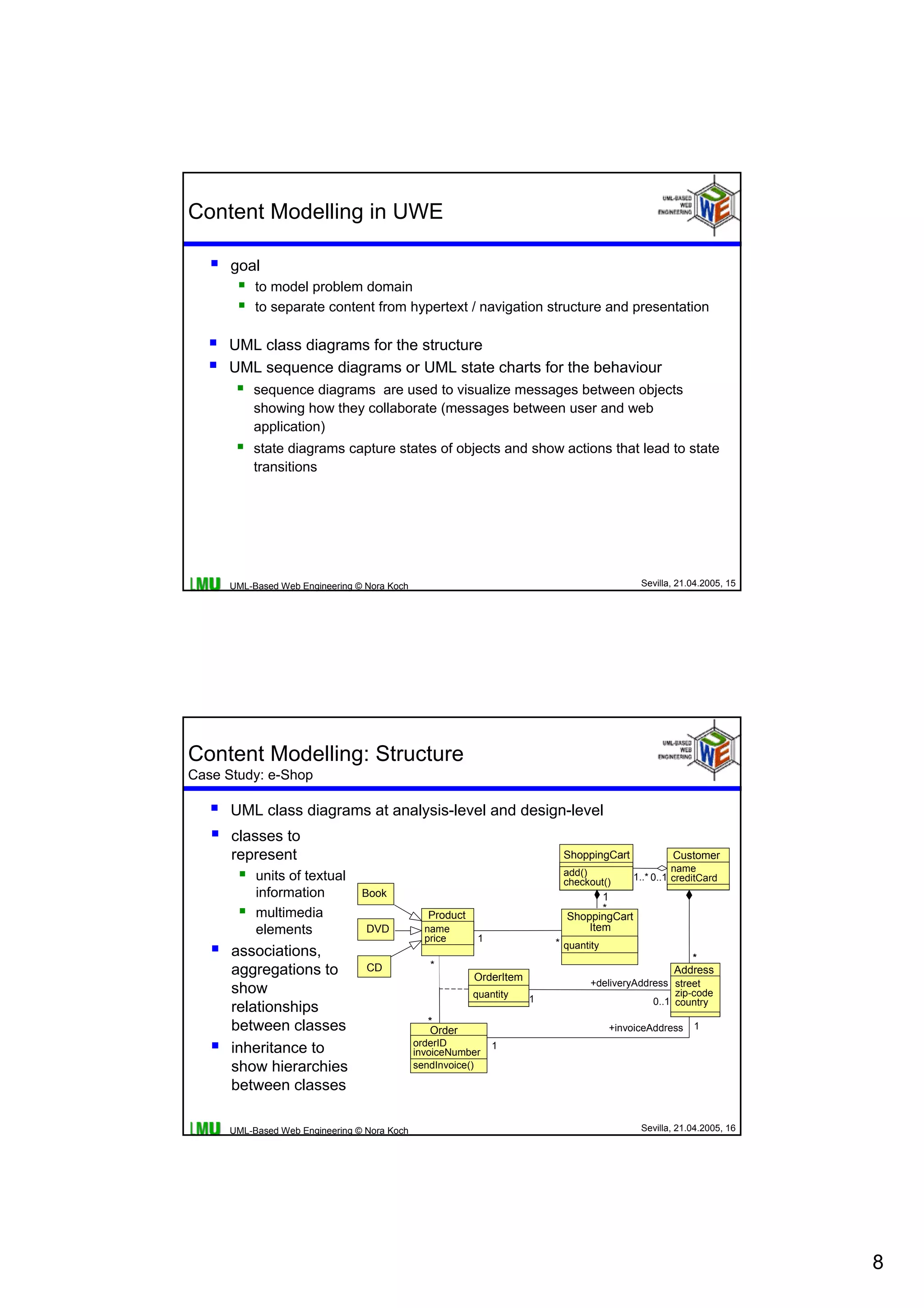 Uml Based Web Engineering Pdf Web Design And Html Internet