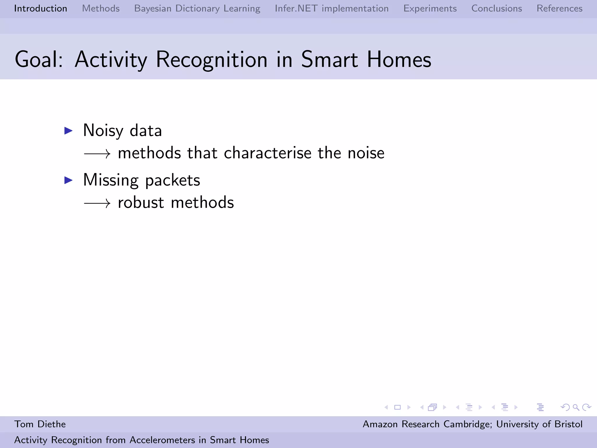 Activity Recognition from Accelerometers in Smart Homes | PPT