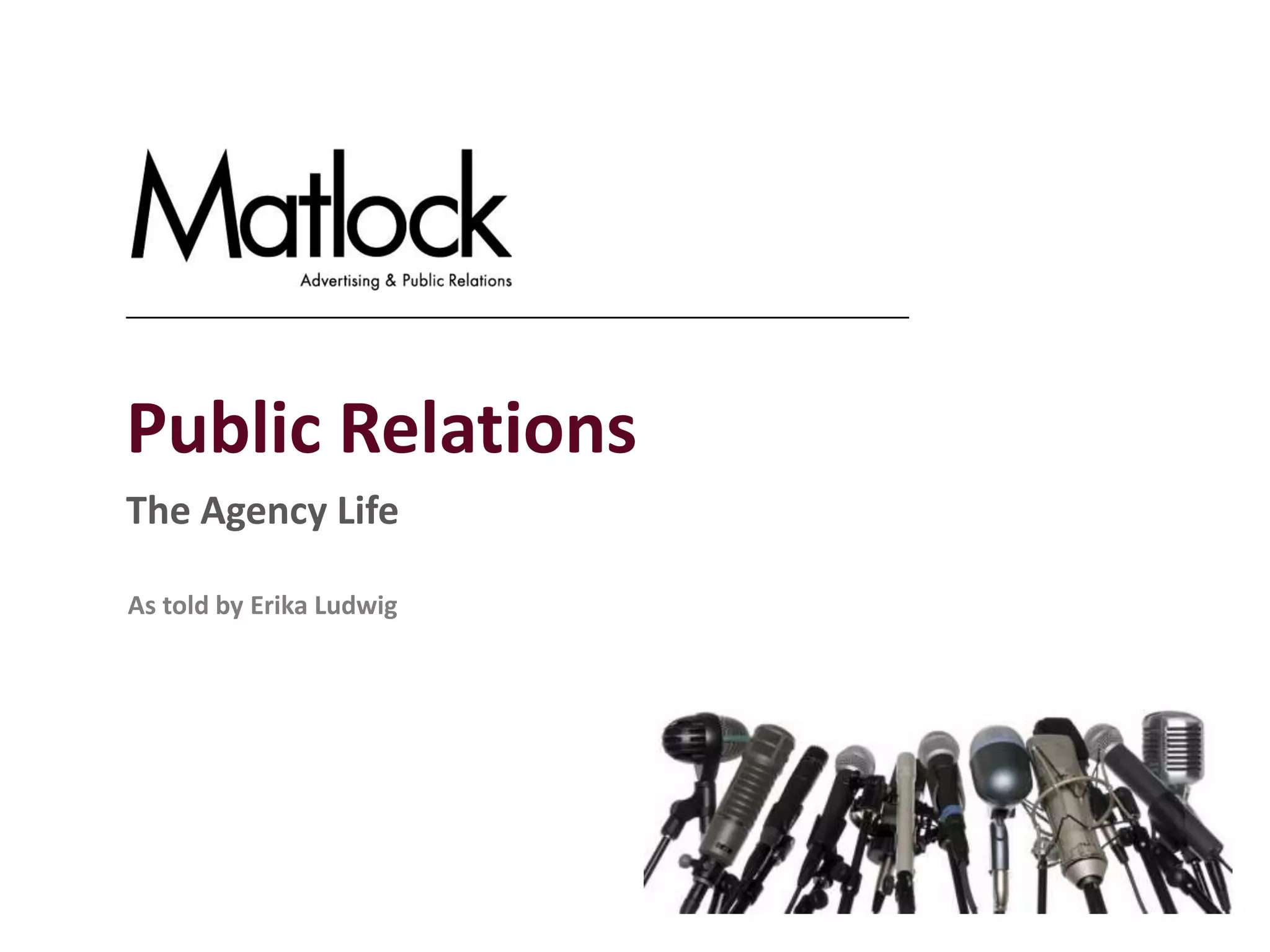 Presentation to University of West Georgia PR Students | PPTX