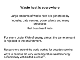 uWingreen wind turbine recovers energy from waste heat | PPT