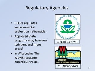 The Identification and Management of Universal Waste in Wisconsin | PPTX