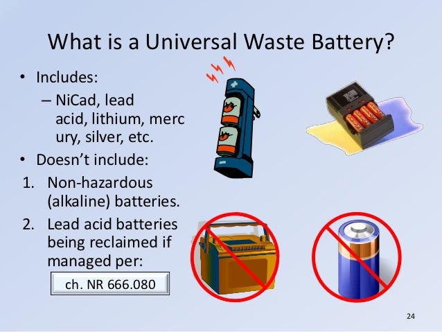 The Identification and Management of Universal Waste in Wisconsin