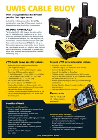 underwater cable buoy for detecting sonar | PDF