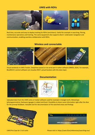 underwater intelligent systems tROVs GPS | PDF