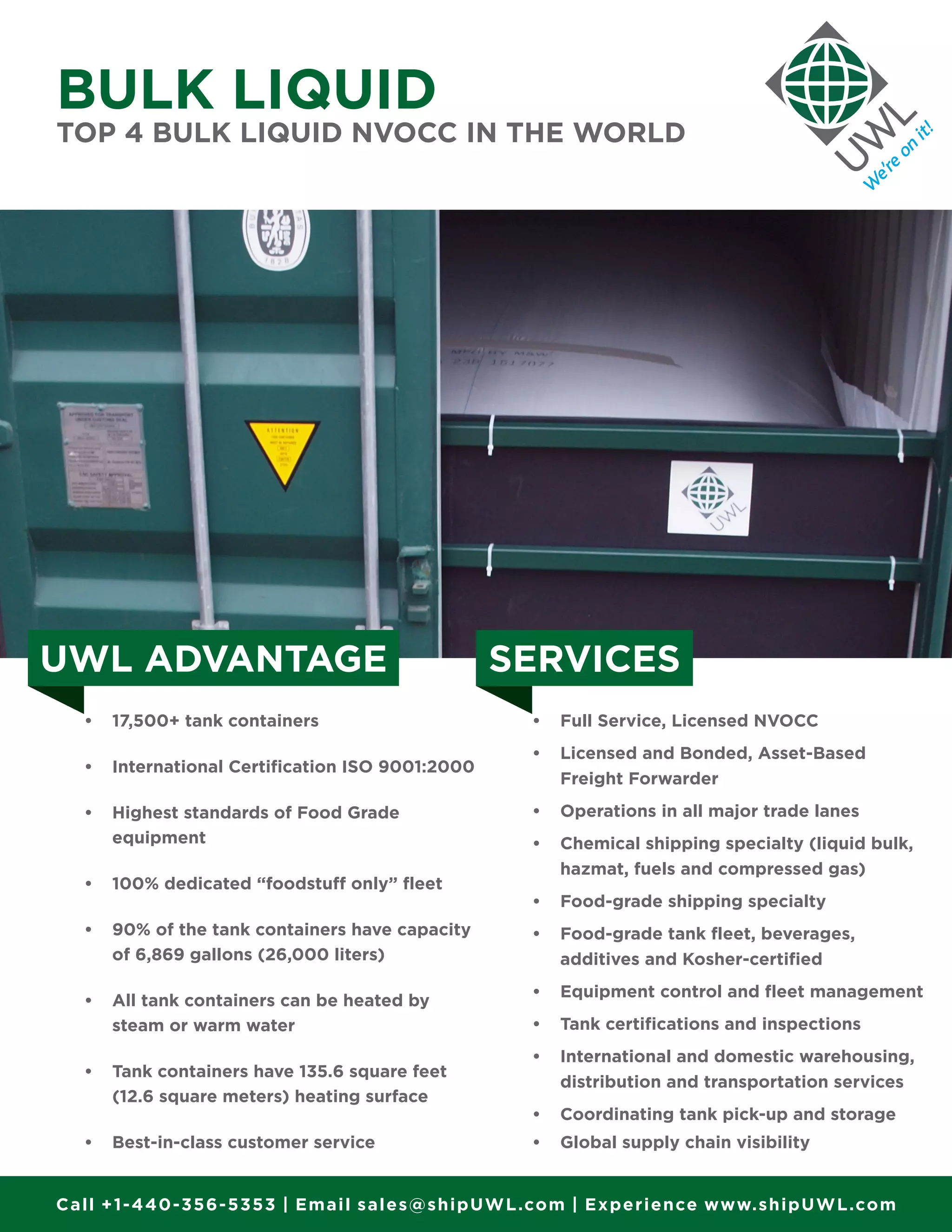 UWL - Bulk Liquid Logistics | PDF