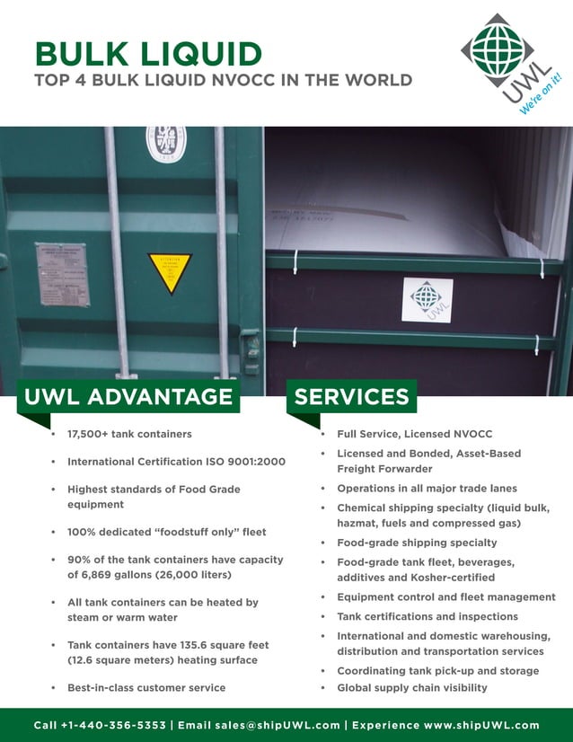 UWL - Bulk Liquid Logistics | PDF