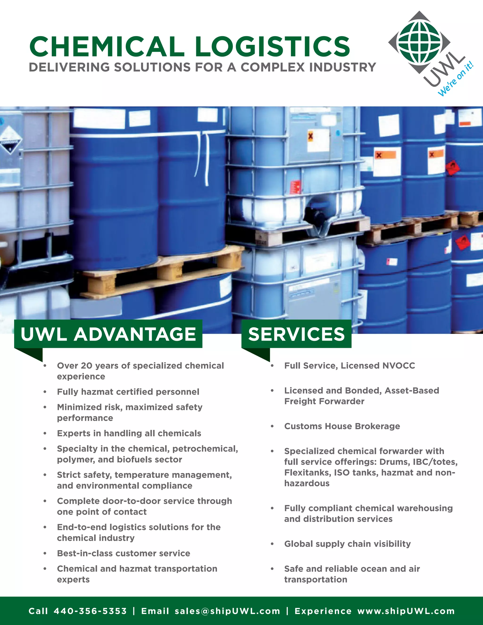 UWL - Chemical Logistics | PDF