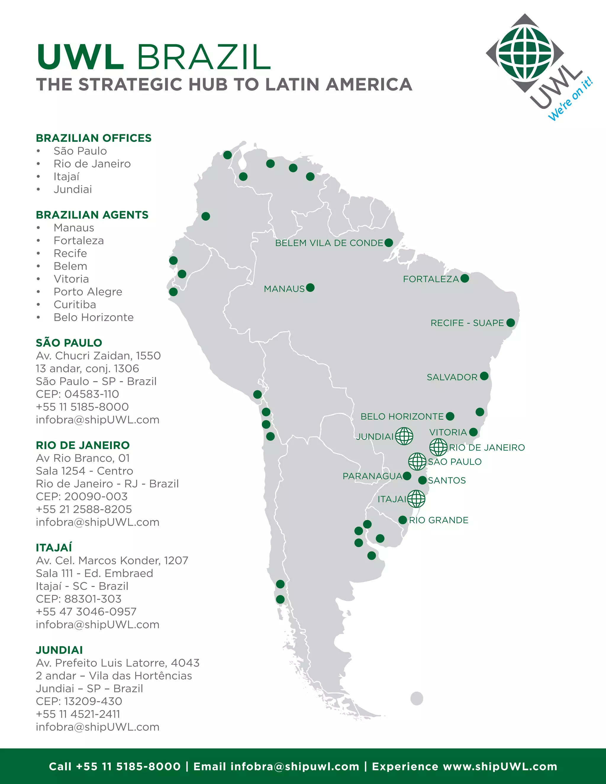 UWL - Latin America - Brazil | PDF | South America Travel | Travel Locations