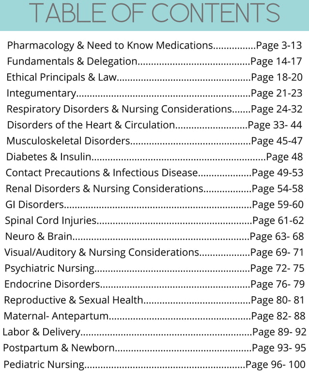 NCLEX RN REVIEW EXAM CONTENT BLUE BOOK PDF | PDF | Lung and Respiratory ...