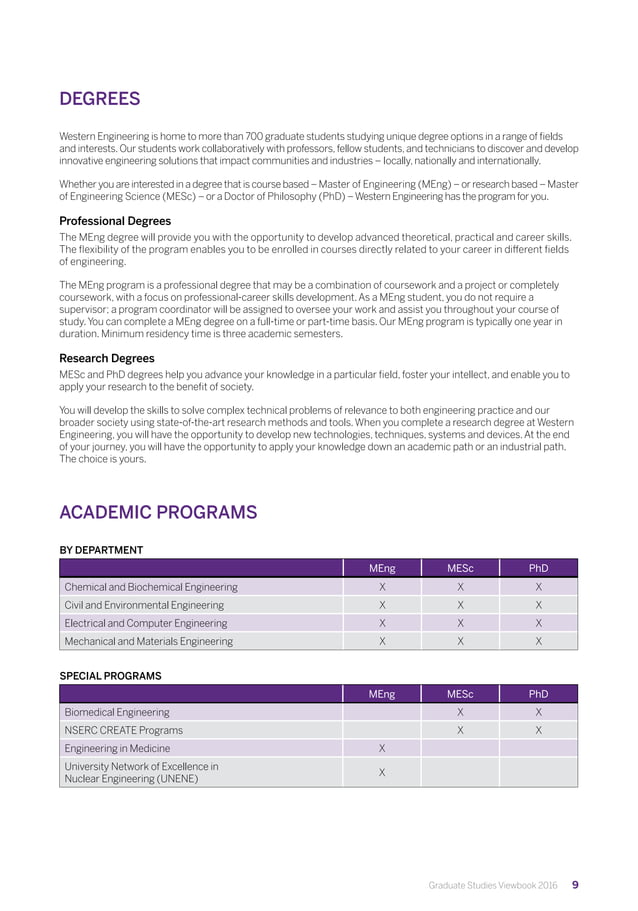 Uwo viewbook 2016 engineering | PDF
