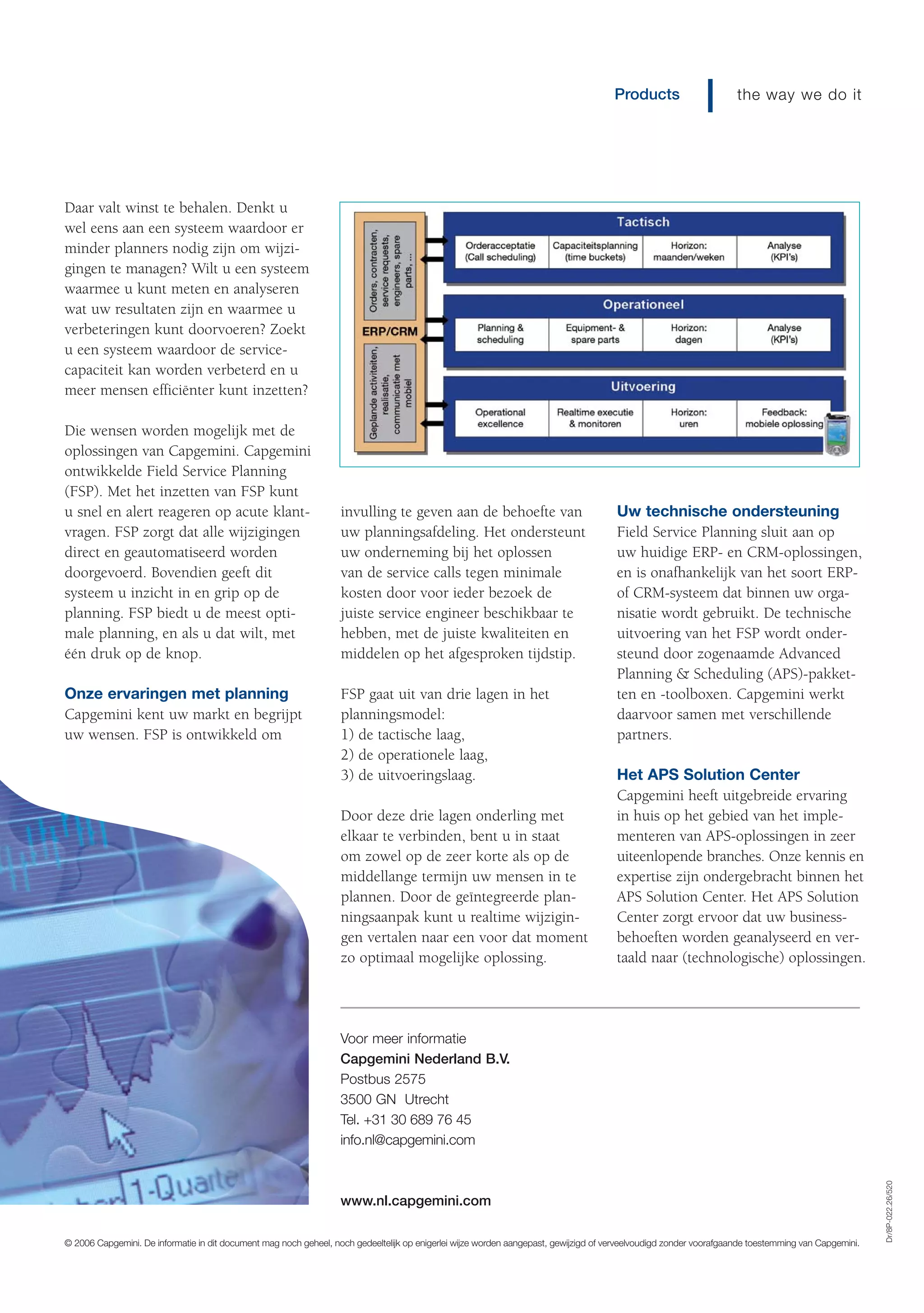Uw Planningsproblematiek Opgelost Met Field Service Planning | PDF