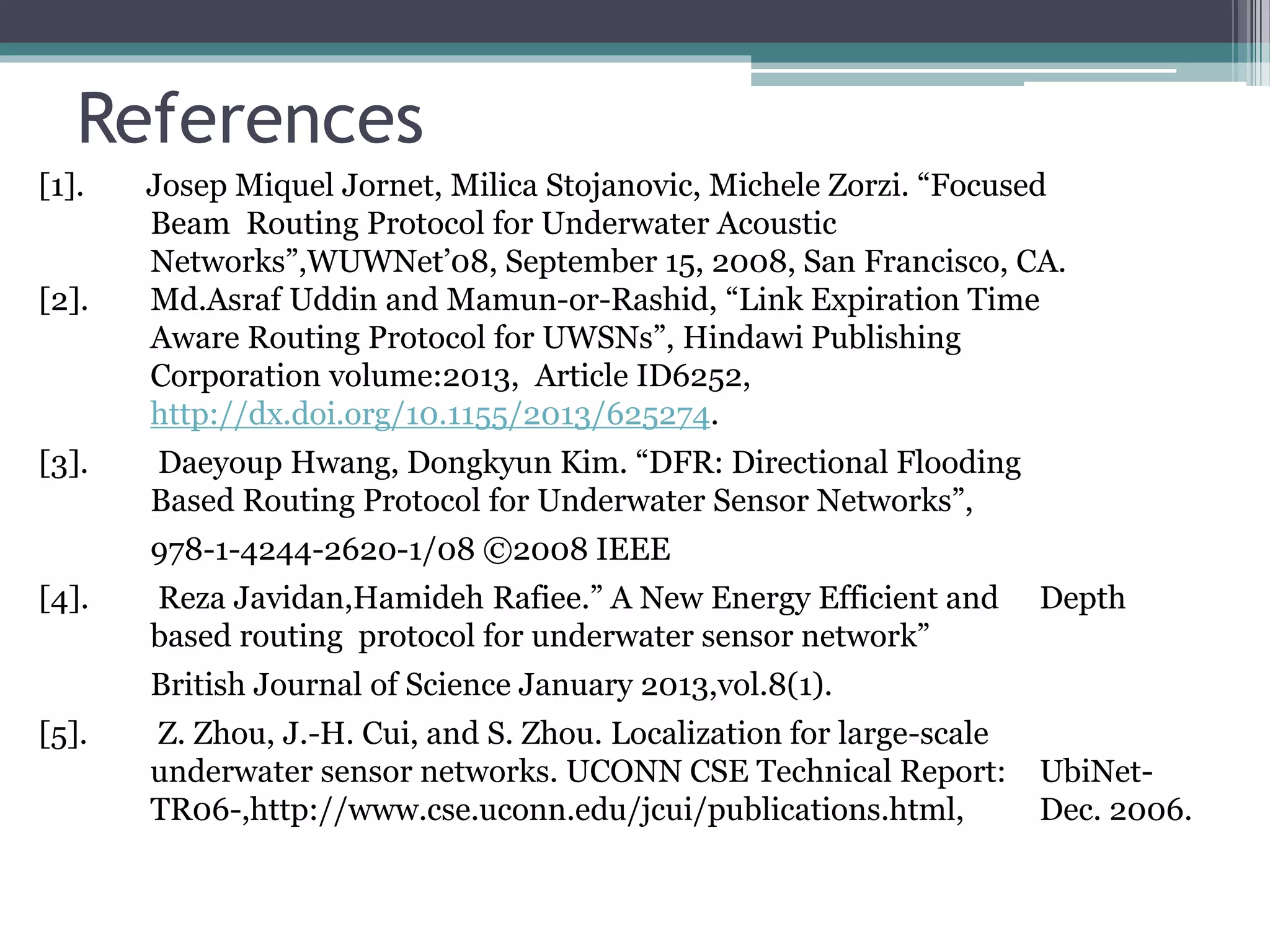 Grid Based Fuzzy Optimized Routing Protocol for Under Water Sensor Network | PPTX | Internet of ...