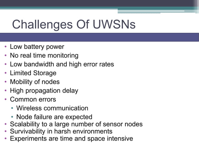 Grid Based Fuzzy Optimized Routing Protocol for Under Water Sensor Network | PPTX | Internet of ...