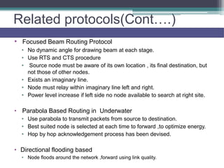 Grid Based Fuzzy Optimized Routing Protocol for Under Water Sensor Network | PPT