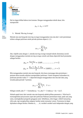 LN3 - Forecasting Logistics Requirement | PDF