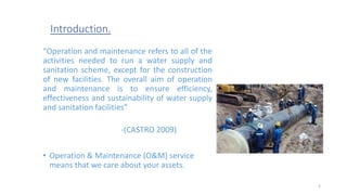 Operation & maintenance aspects of a Water treatment plant. | PDF