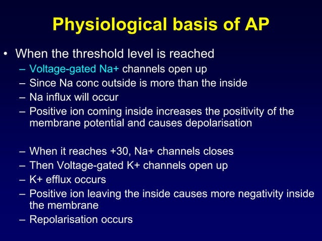 Resting membrane and action potentials RMP AP | PPT
