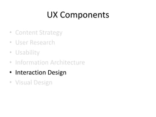 User Experience (UX) | PPT