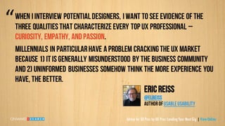 UX Career Advice | PDF | Resume Writing and Advice | Job Search