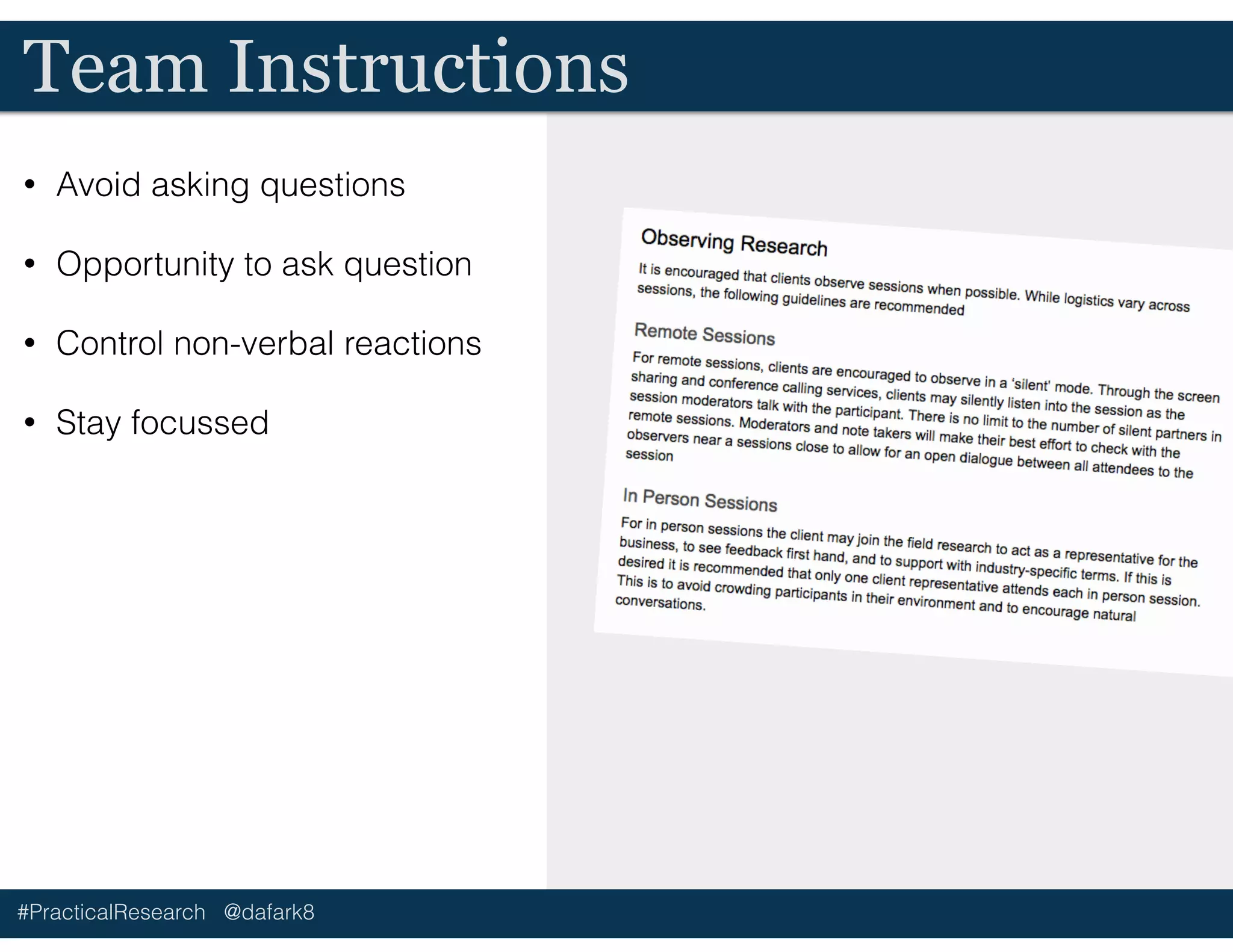 UX Field Research Basics | PPT