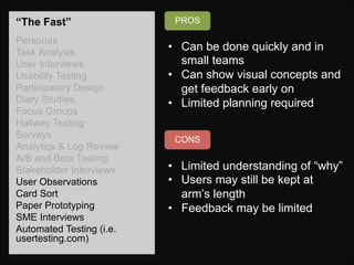 User Experience Design Fundamentals - Part 2: Talking with Users | PPT