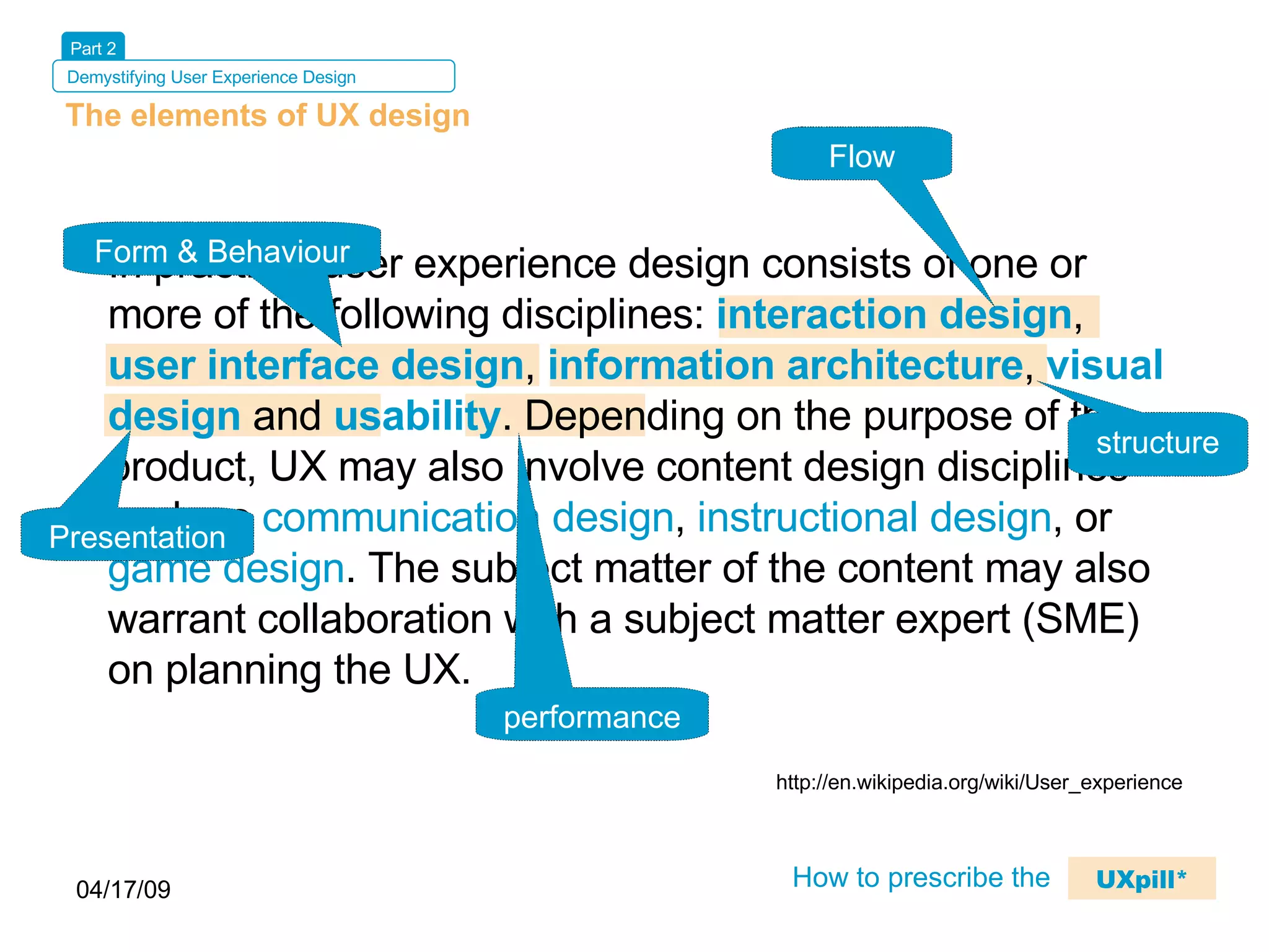 User Experience presentation | PPT