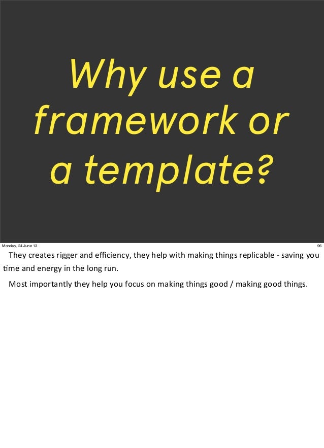 Strategic design tools - patterns, frameworks and principles