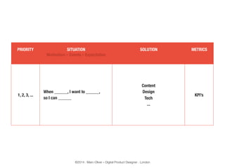 UX Tools for Agile Teams – The Job Table | PDF