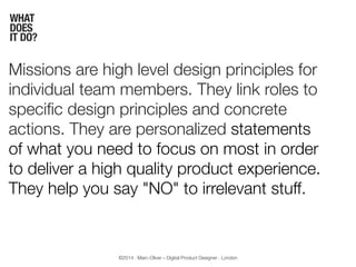 UX Tools for Agile Teams – Design Mission | PPT