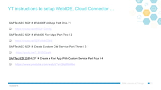 SAPTechED 2015 UX114 -Building custom SAP Fiori Apps Using SAP Web IDE ...