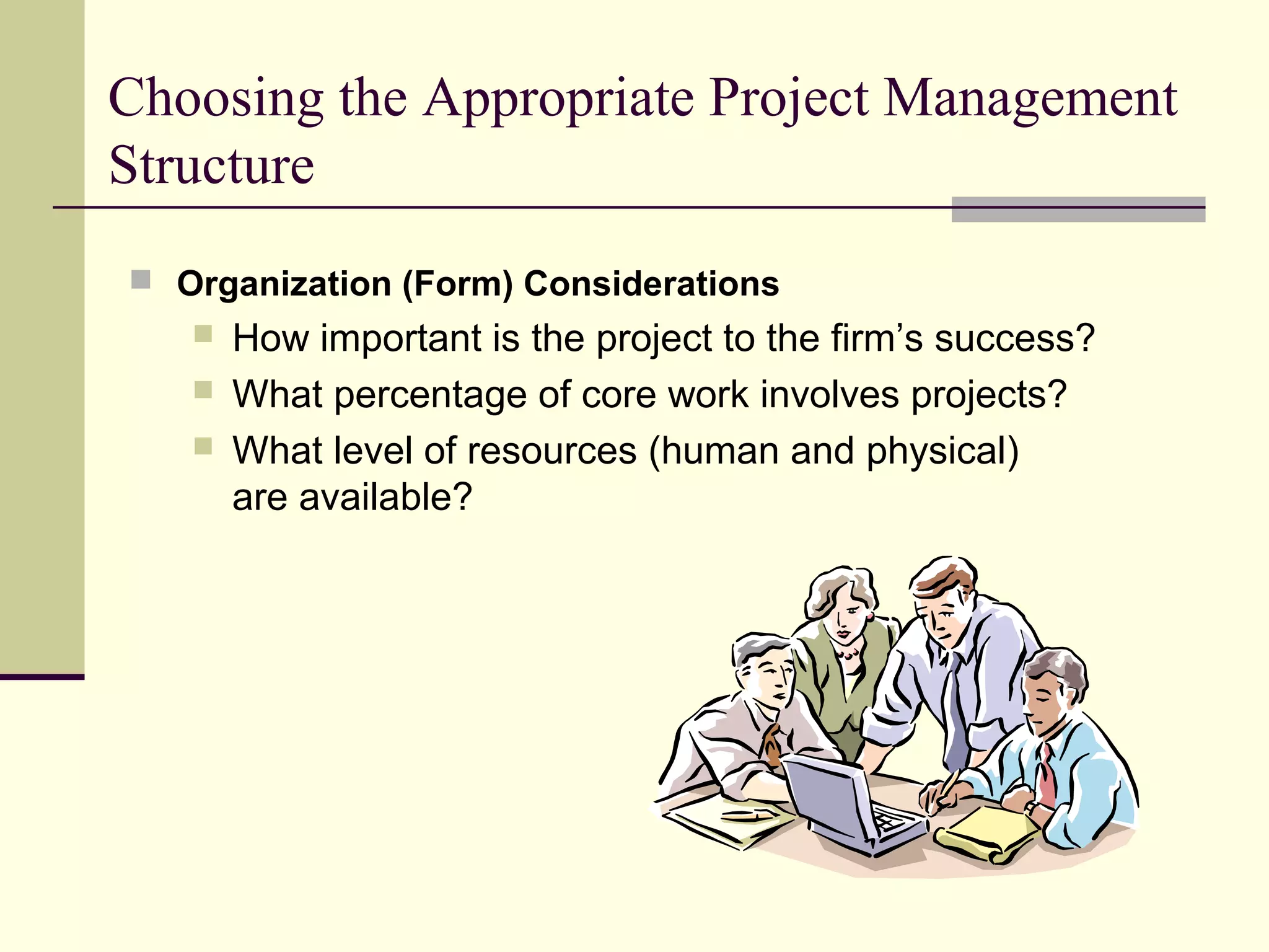 Project management structures | PPT