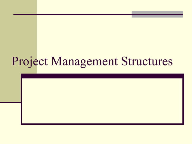 Project management structures | PPT | Civil Engineering Industry ...