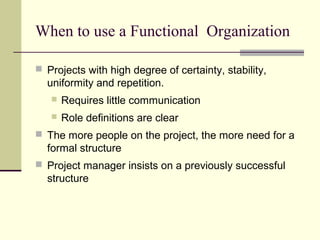 Project management structures | PPT