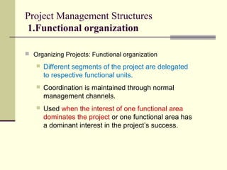 Project management structures | PPT