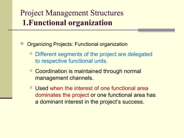Project management structures | PPT | Civil Engineering Industry ...