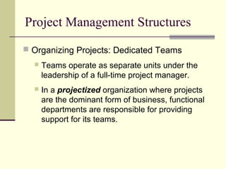 Project management structures | PPT