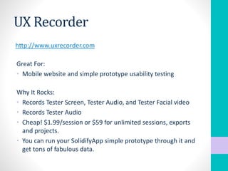 PSU Web 2014: UX and Design Tools That Will Improve Your Productivity | PPT