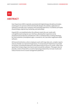 UX IN ASSET MANAGEMENT SOFTWARE | PDF | Computing | Technology & Computing