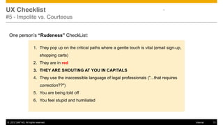 Ux checklist | PPTX