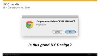 Ux checklist | PPTX