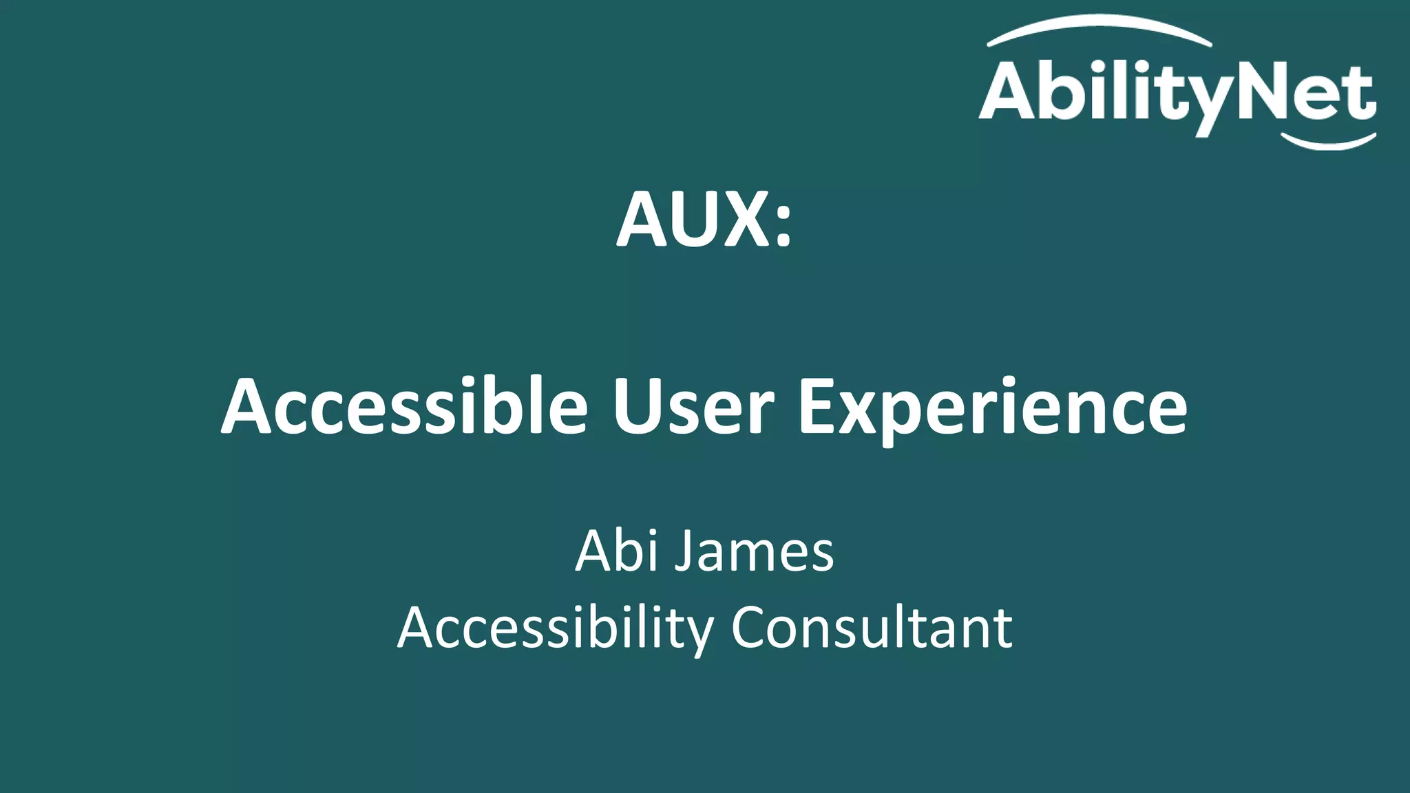 Access User Experience | PPTX