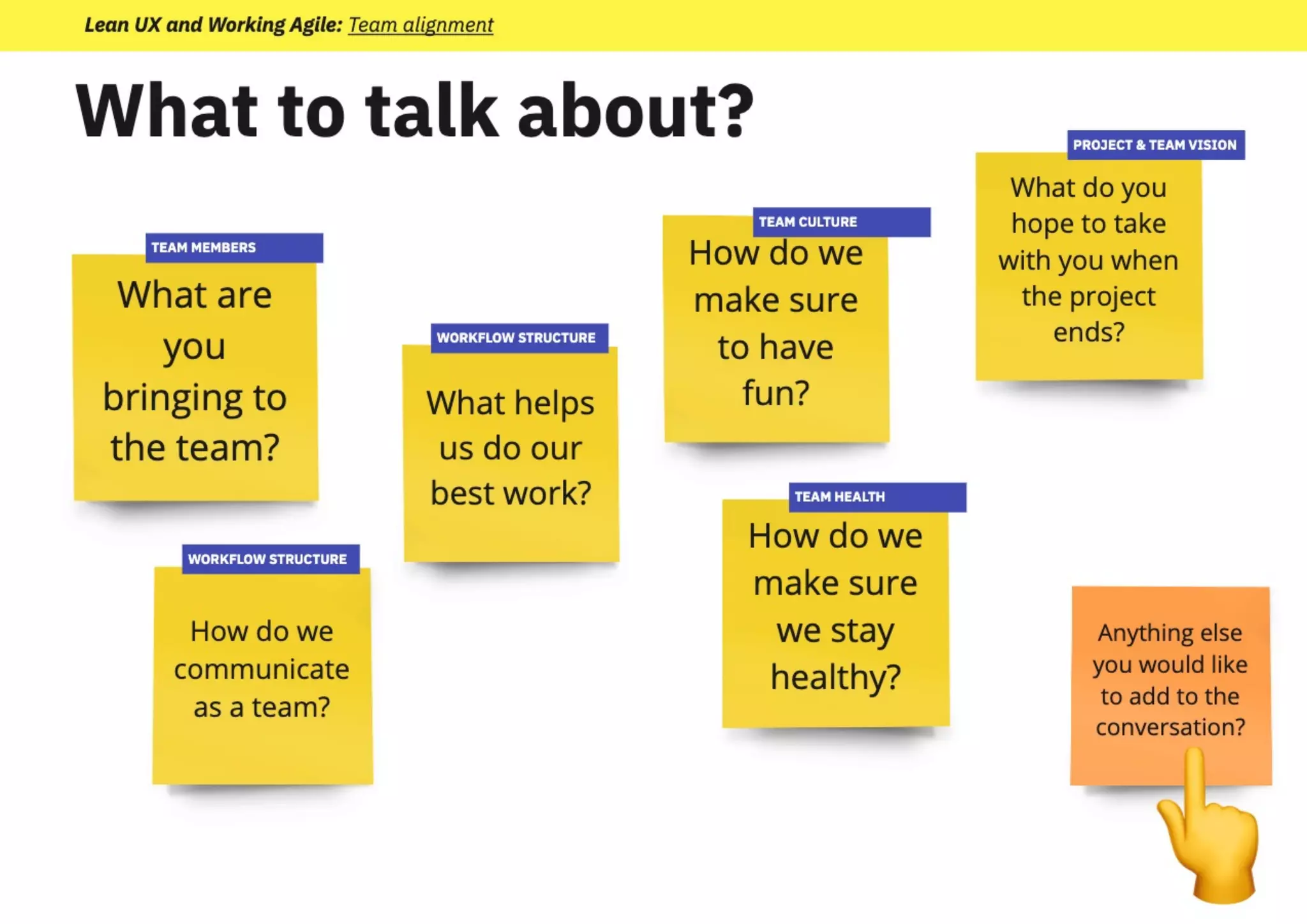 UX Crunch | Lean UX & Working agile | Team alignment | PPT