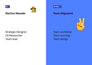 UX Crunch | Lean UX & Working agile | Team alignment | PPT