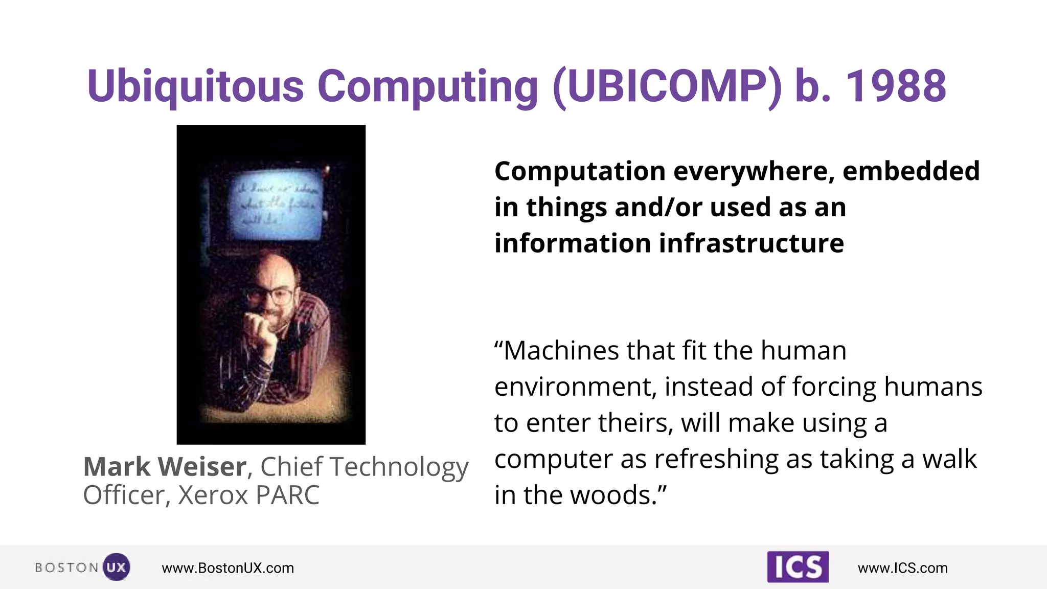 UX Design for the IoT and the Rise of Natural Interaction | PPTX